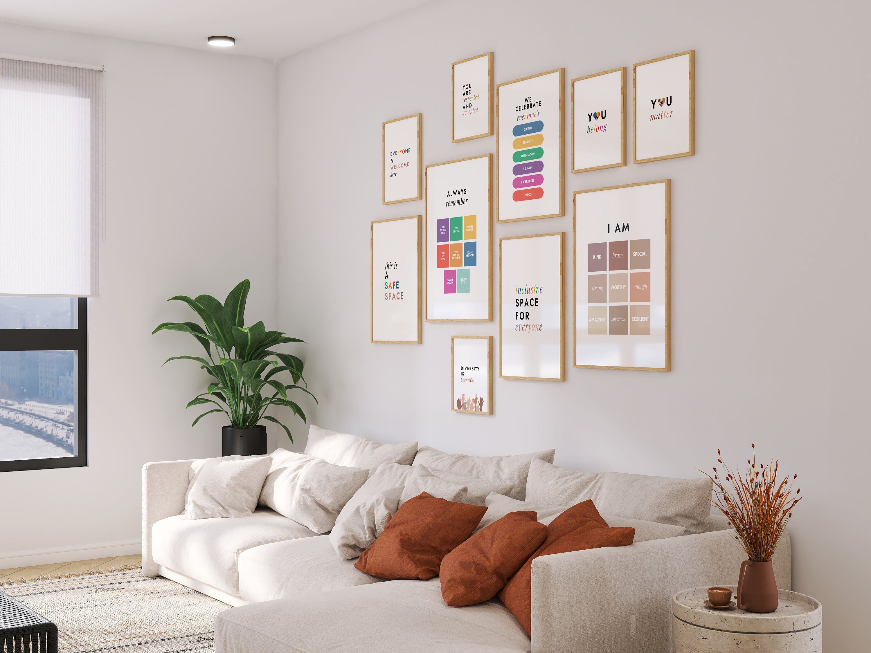 12 Inclusion Posters School Counselor Office Decor Inclusive Wall Art ...