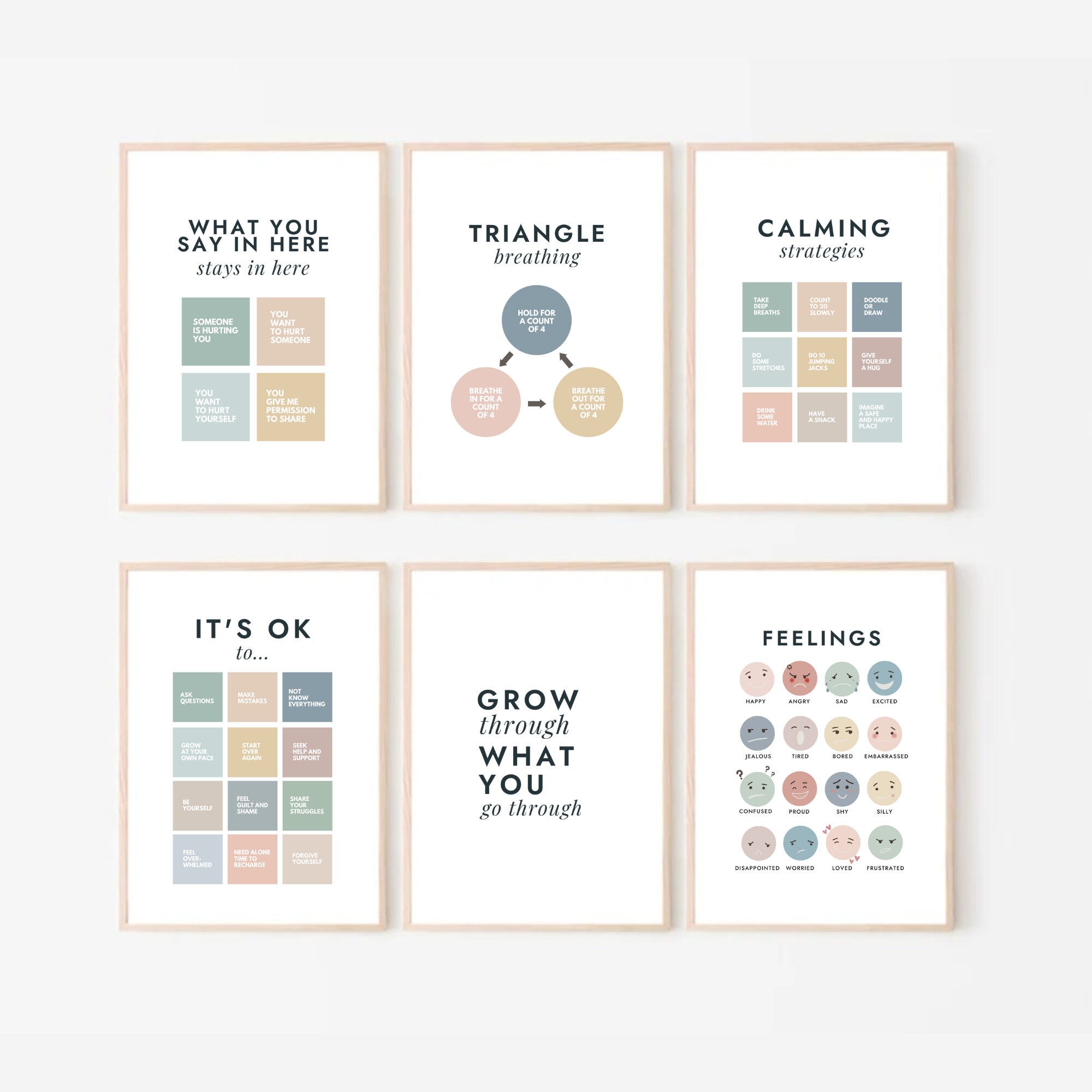 18 School Counseling Signs Posters Psychologist Office Decor Counselor ...