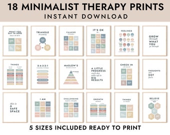 30 Floral Farmhouse School Counseling Signs Posters Psychologist Office ...