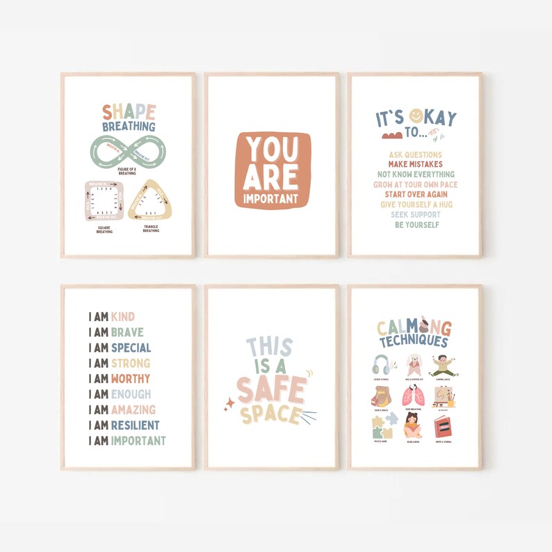 30 Calm Corner Bundle Posters Prints Calming Down Strategies Printable ...