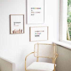 12 Inclusion Posters School Counselor Office Decor Inclusive Wall Art ...