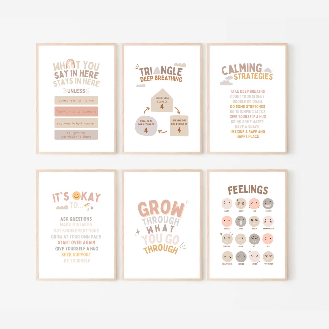 20 Boho Social Worker Office Decor Poster School Psychologist Wall Art ...