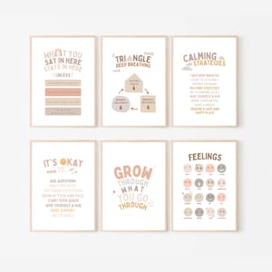 20 Boho Social Worker Office Decor Poster School Psychologist Wall Art ...