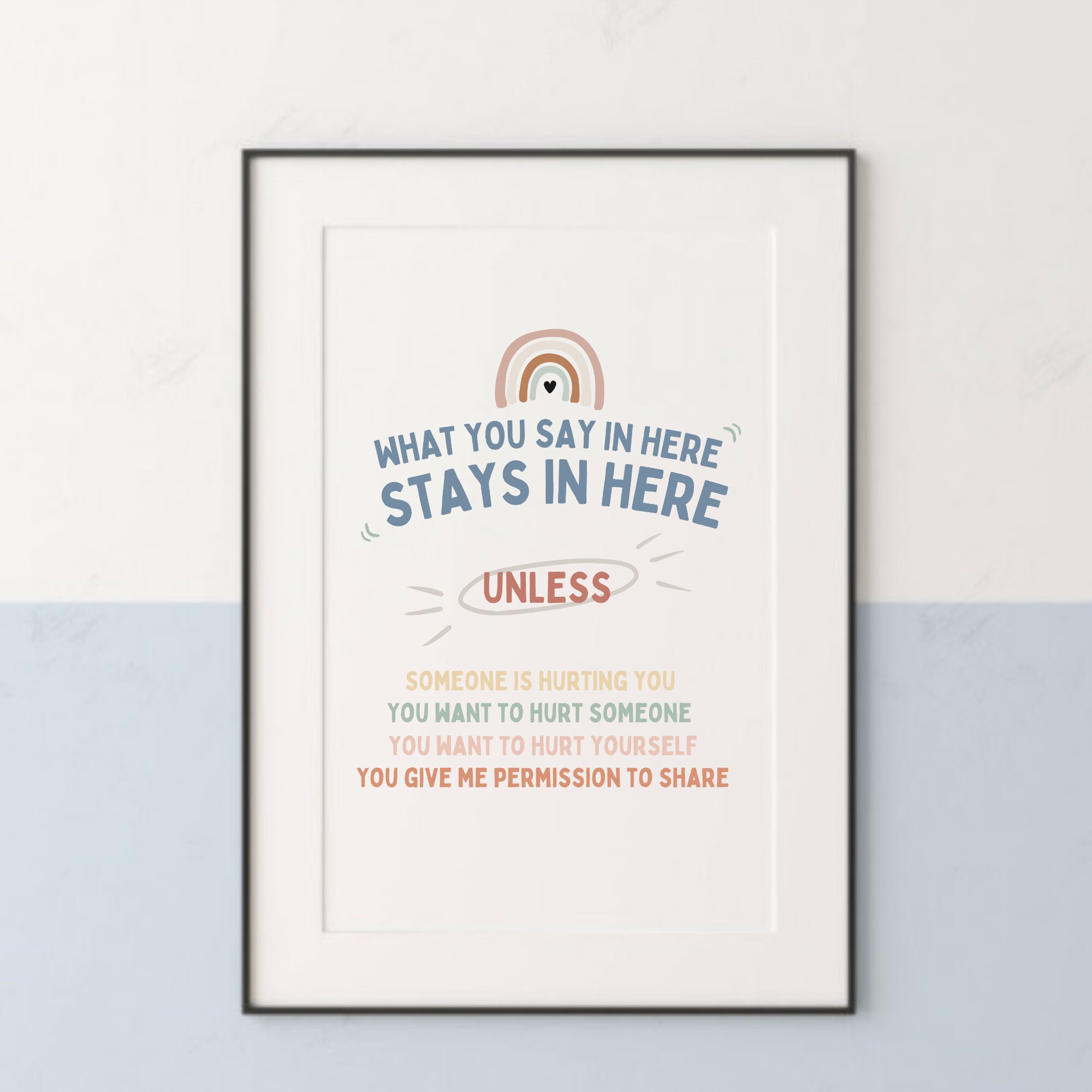 Confidentiality Counseling Office Decor Sign Social Work School ...