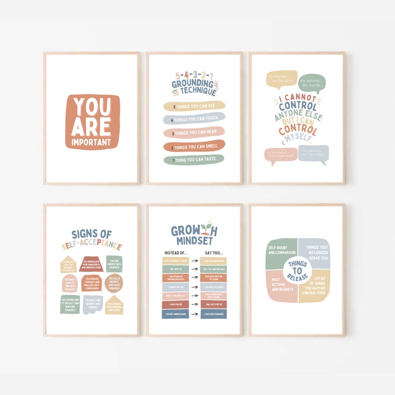 20 Therapist Office Decor Social Worker Posters Therapy Wall Art ...