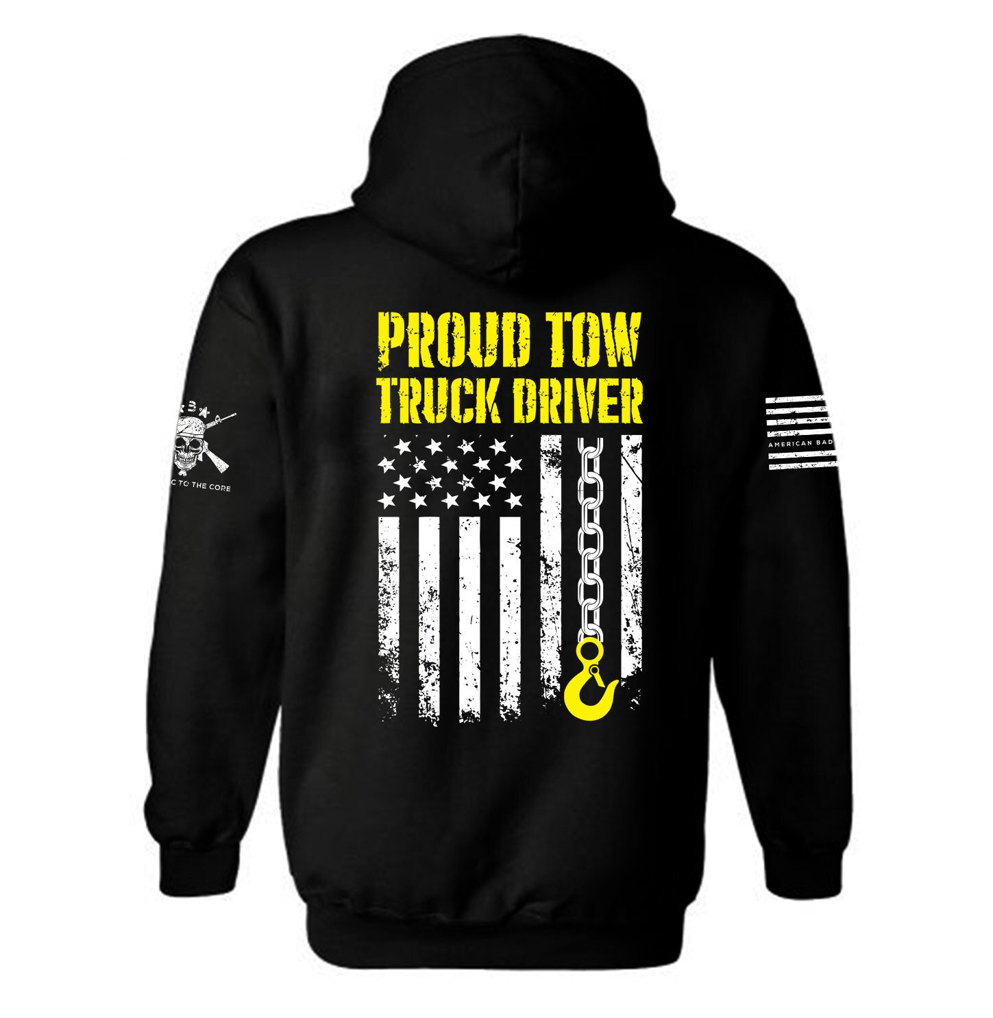Proud Tow Truck Driver American Flag Hoodie Tow Truck - Etsy