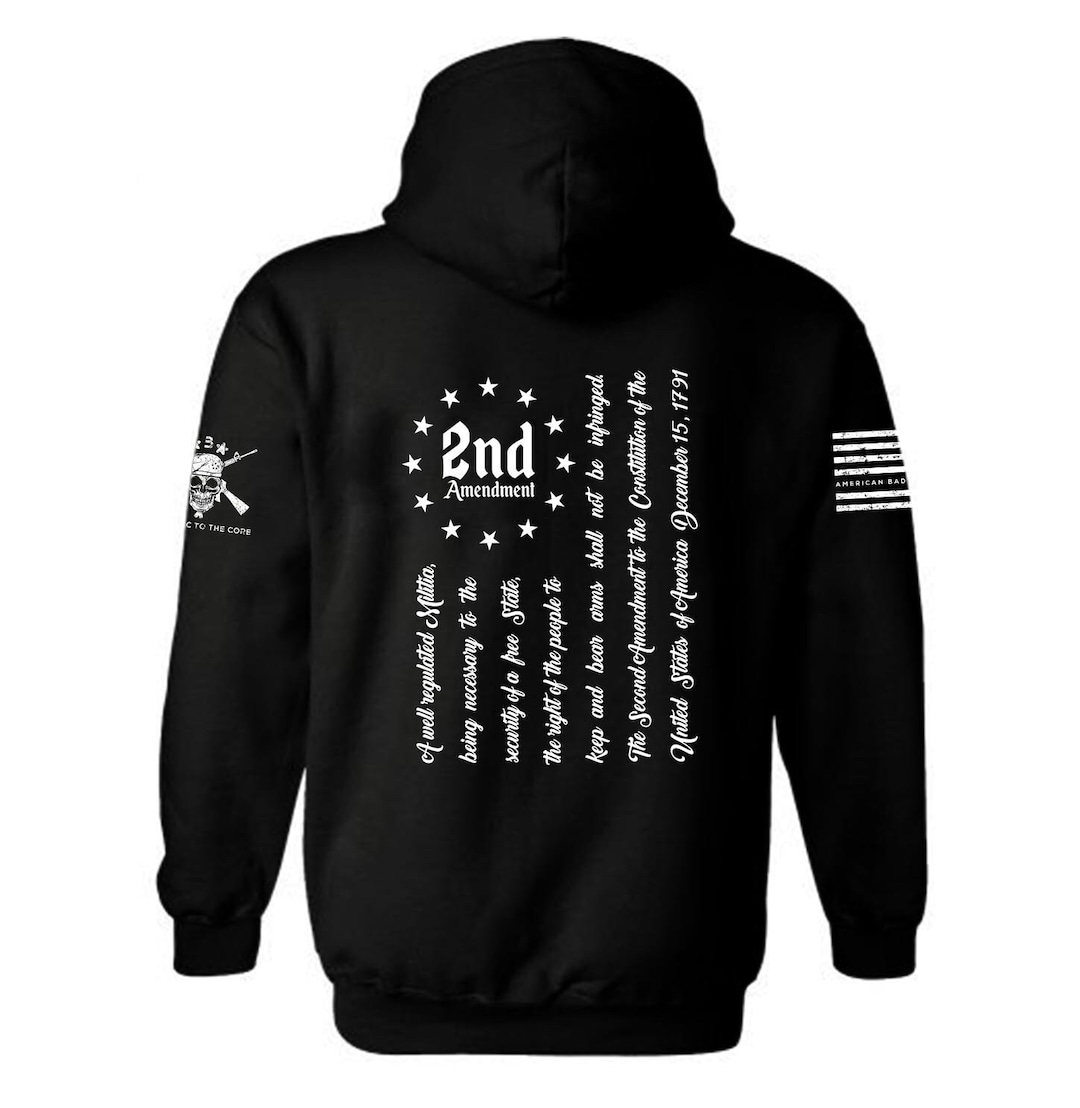 2nd Amendment American Flag Hoodie | Patriotic Unisex Apparel - Etsy