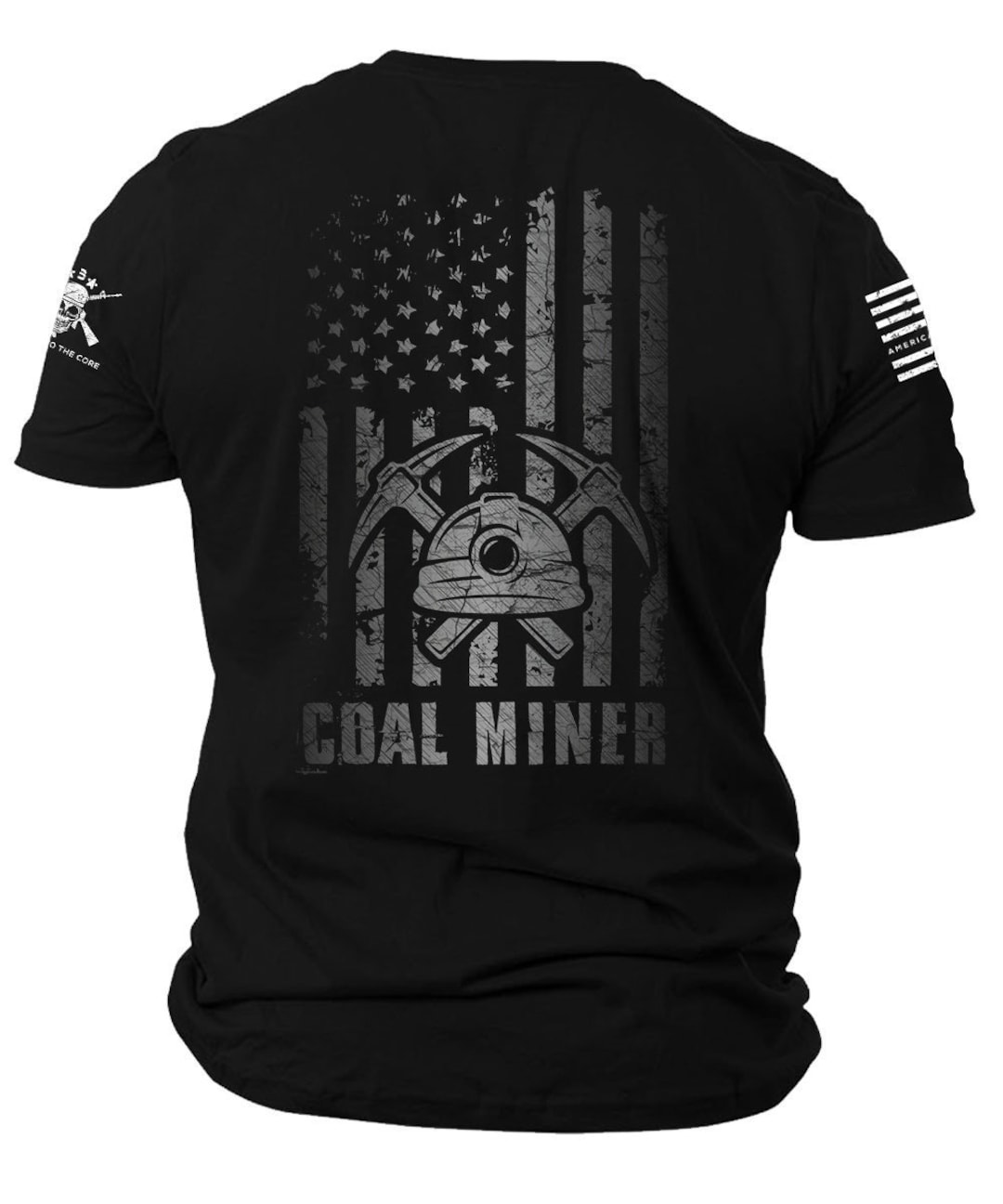 Coal Miner Flag Original American Bad Ass Crewneck T-shirt | Coal Miner ...