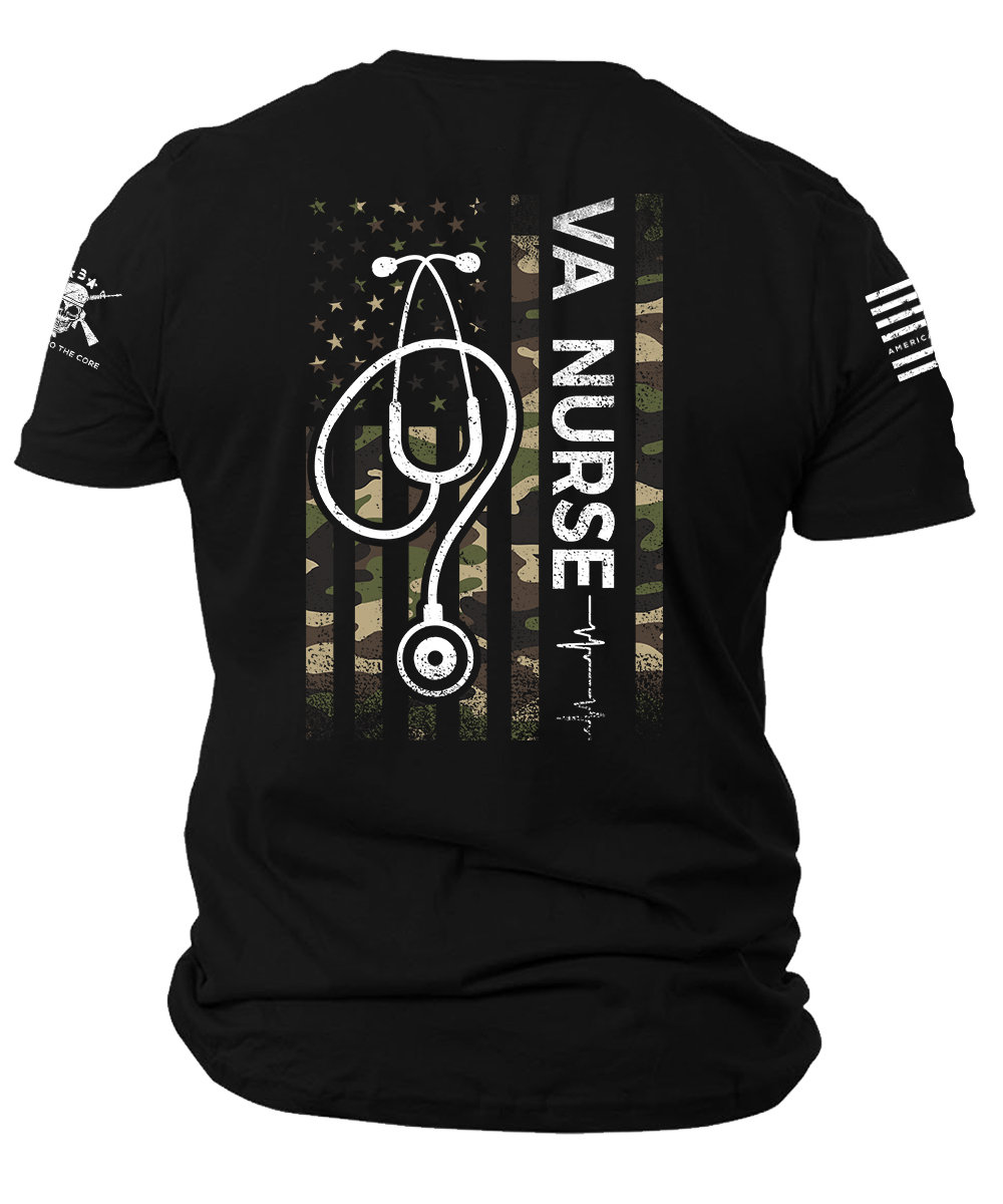 VA Nurse Patriotic American Flag Shirt Nurse Shirt - Etsy