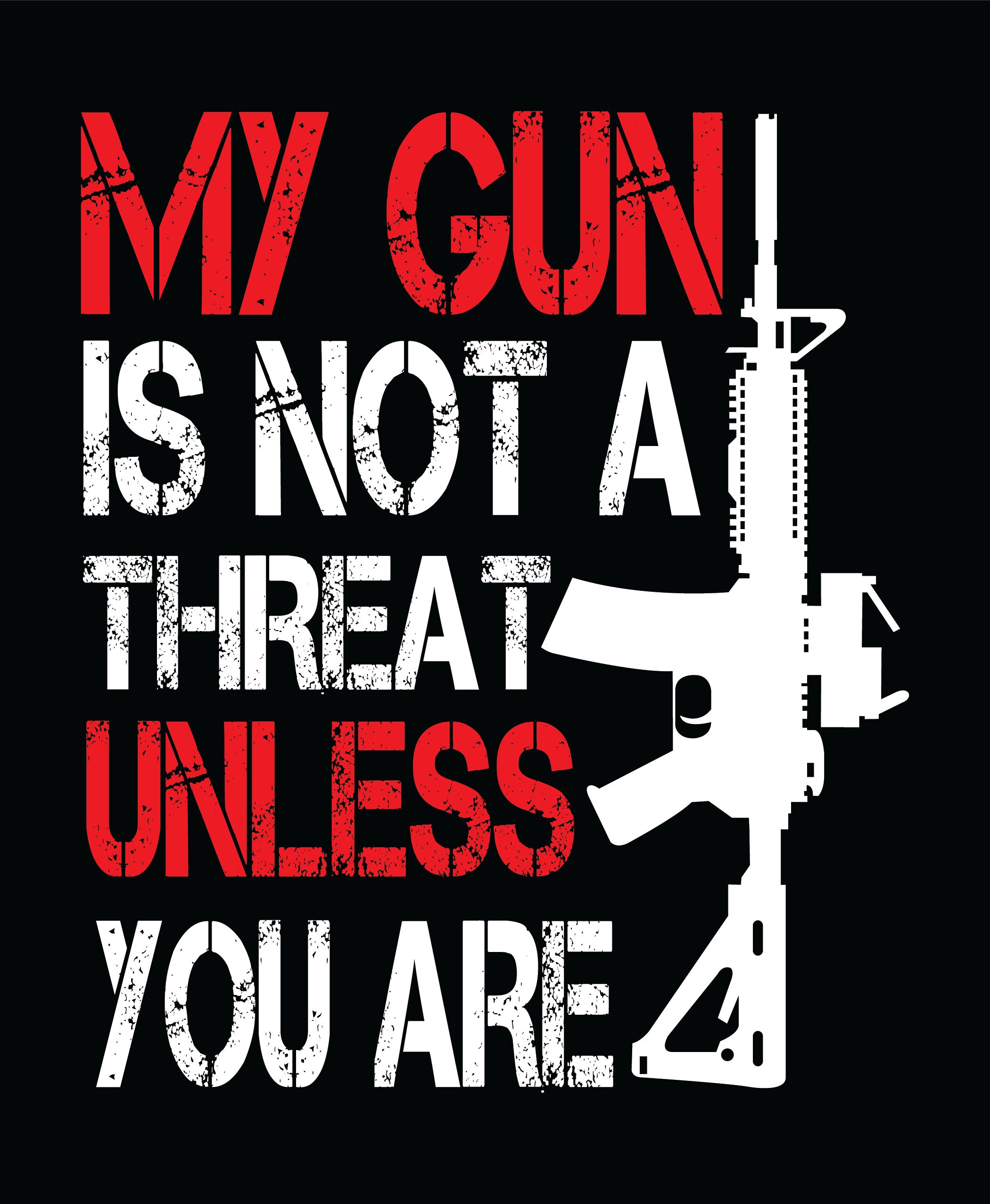 My Gun is Not A Threat Unless You Are Hoodie 2nd Amendment - Etsy