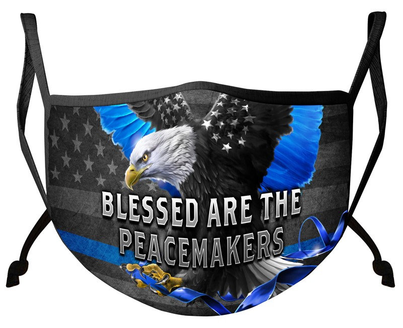 Law Enforcement Face Masks Back the Blue Virtue Respect - Etsy