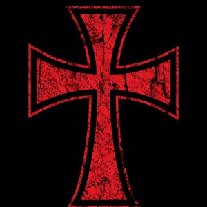 Knights Templar Crusader Hoodie | Christian Knight Order | Crusader Red ...