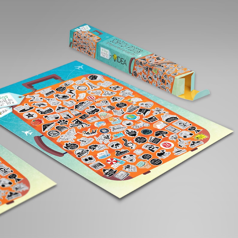 Scratch Poster 99 Things to Do in Your Life. Perfect Gift for Traveler ...