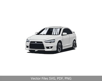 Lancer Evo Svg - Etsy