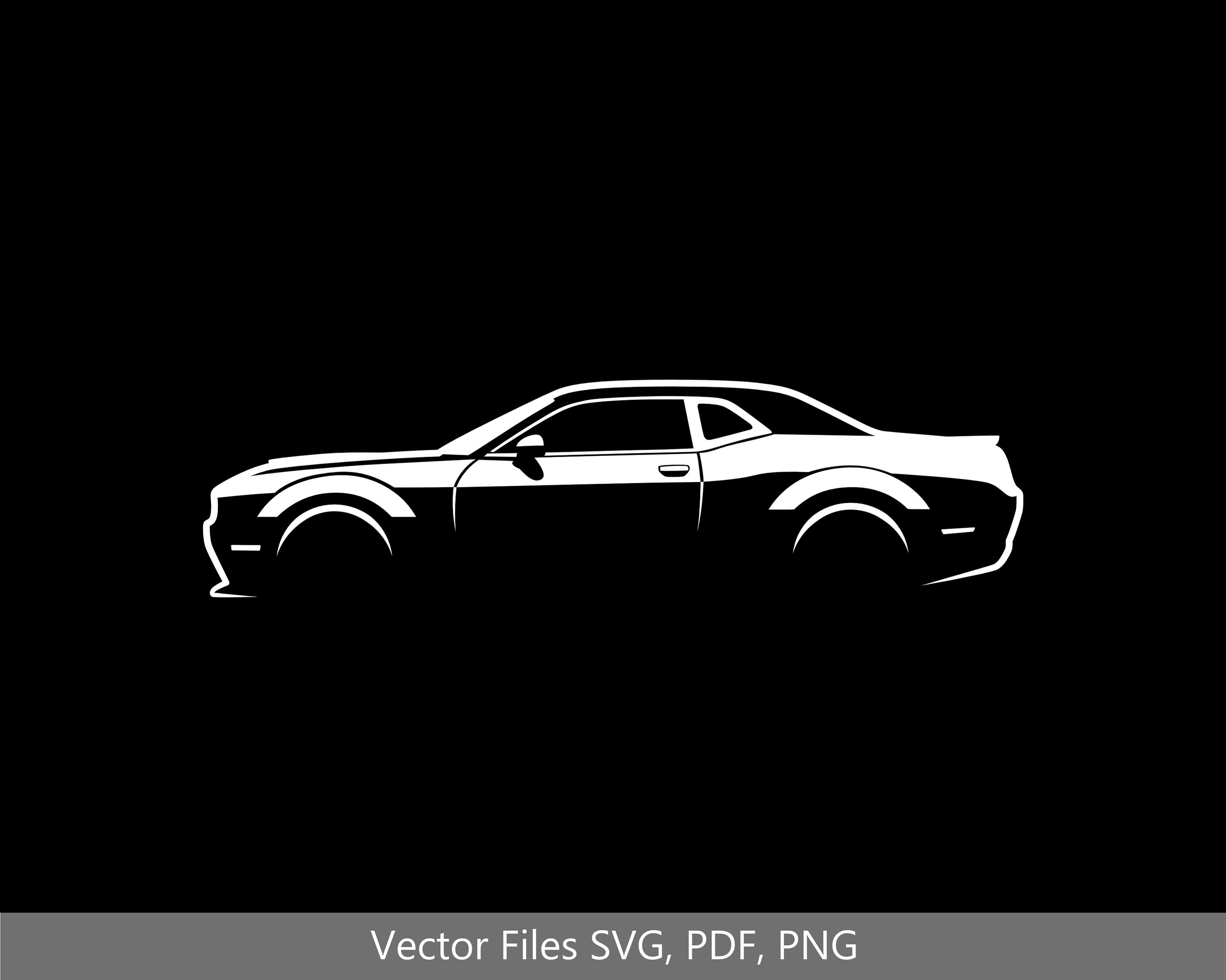 Challenger SRT Demon Fans Svg Clipart Vector Clip Art Graphics - Etsy ...