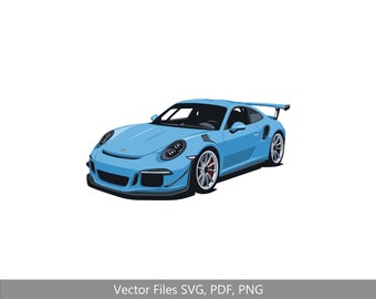 Porsche Gt3 Rs Vector - Etsy Sweden