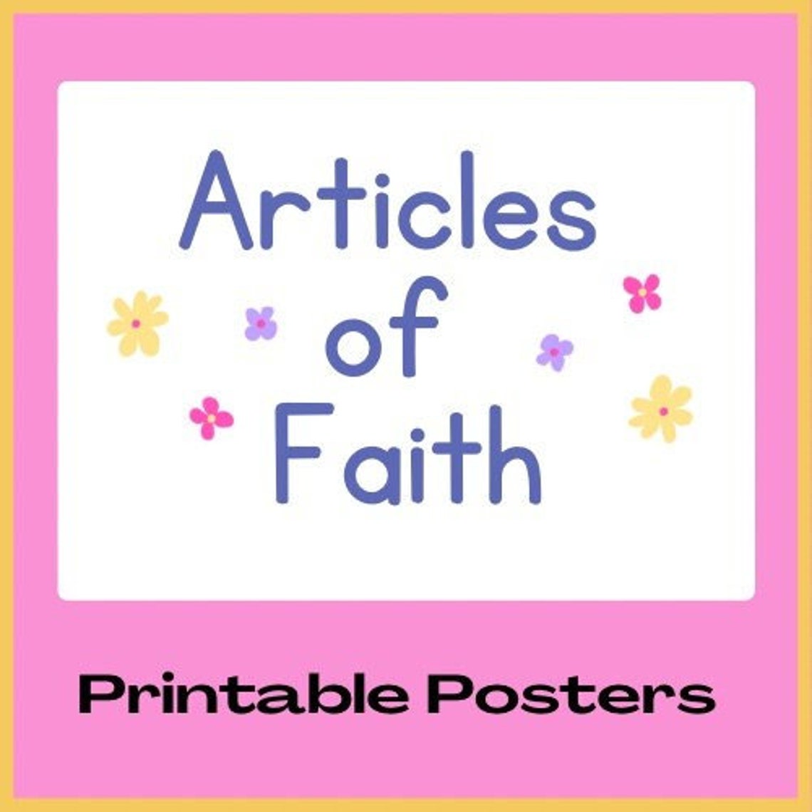 Articles of Faith Printable Posters - Etsy