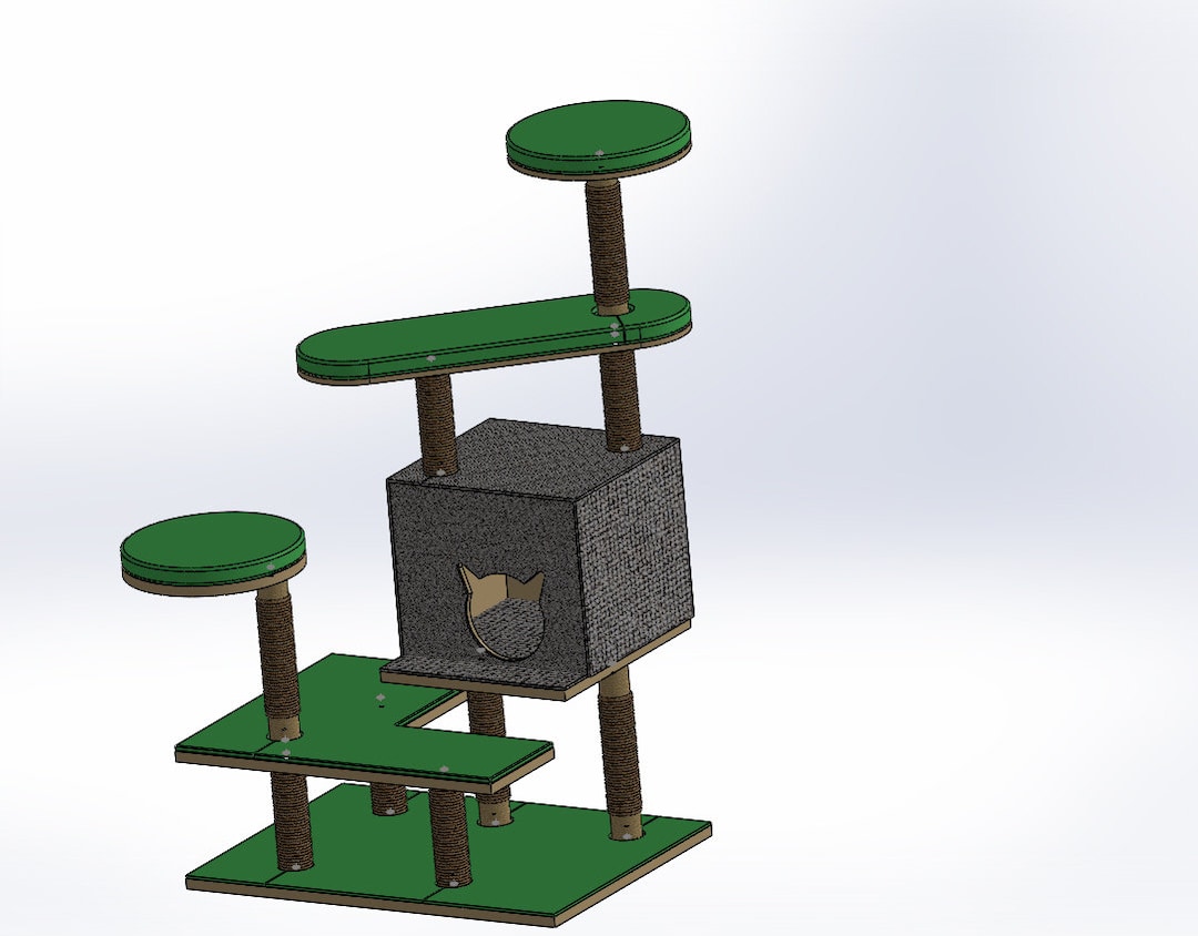 Cat Scratching and Playhouse, Cat Home, Cat Tree, Play House (the Item ...