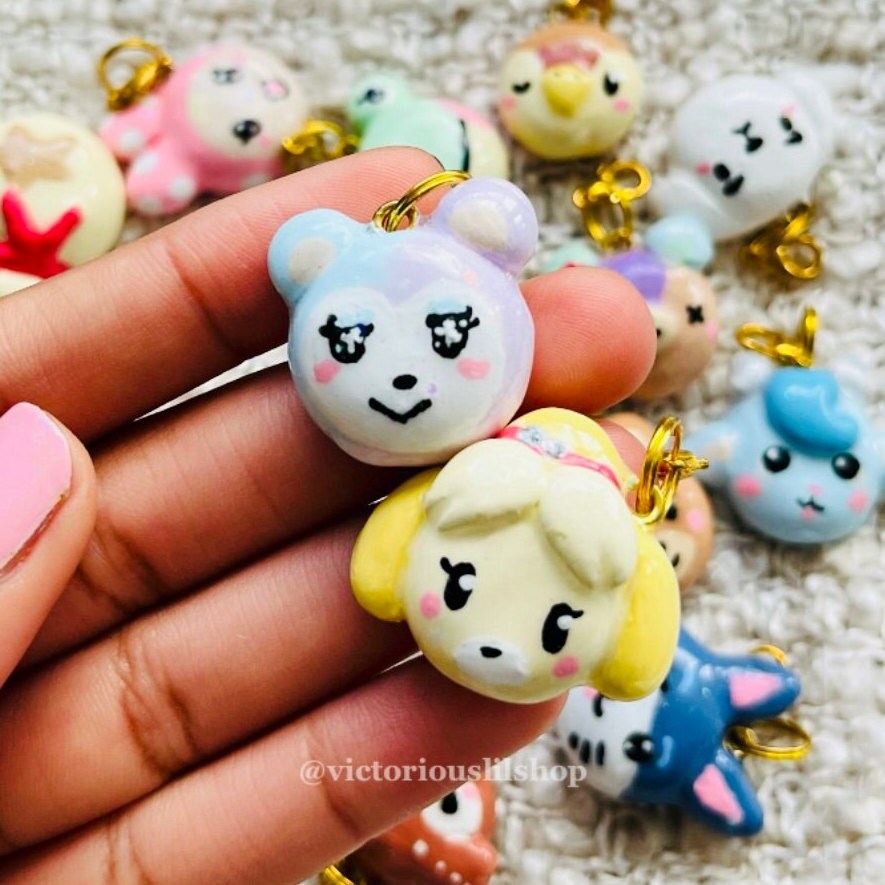 Handmade Clay Animal Crossing Charms judy punchy-sherb - Etsy