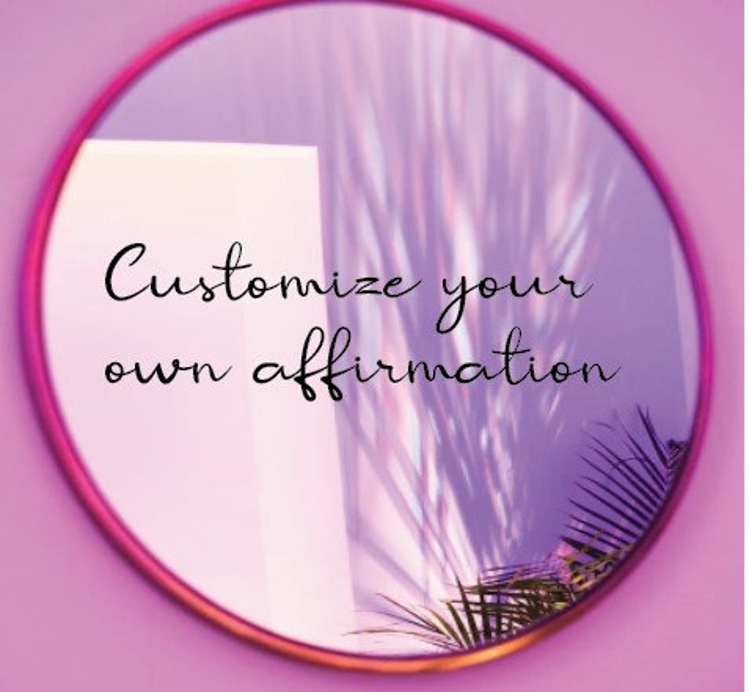 Mirror Affirmation Decal, Affirmation Decal, Mantra Decal, Custom ...