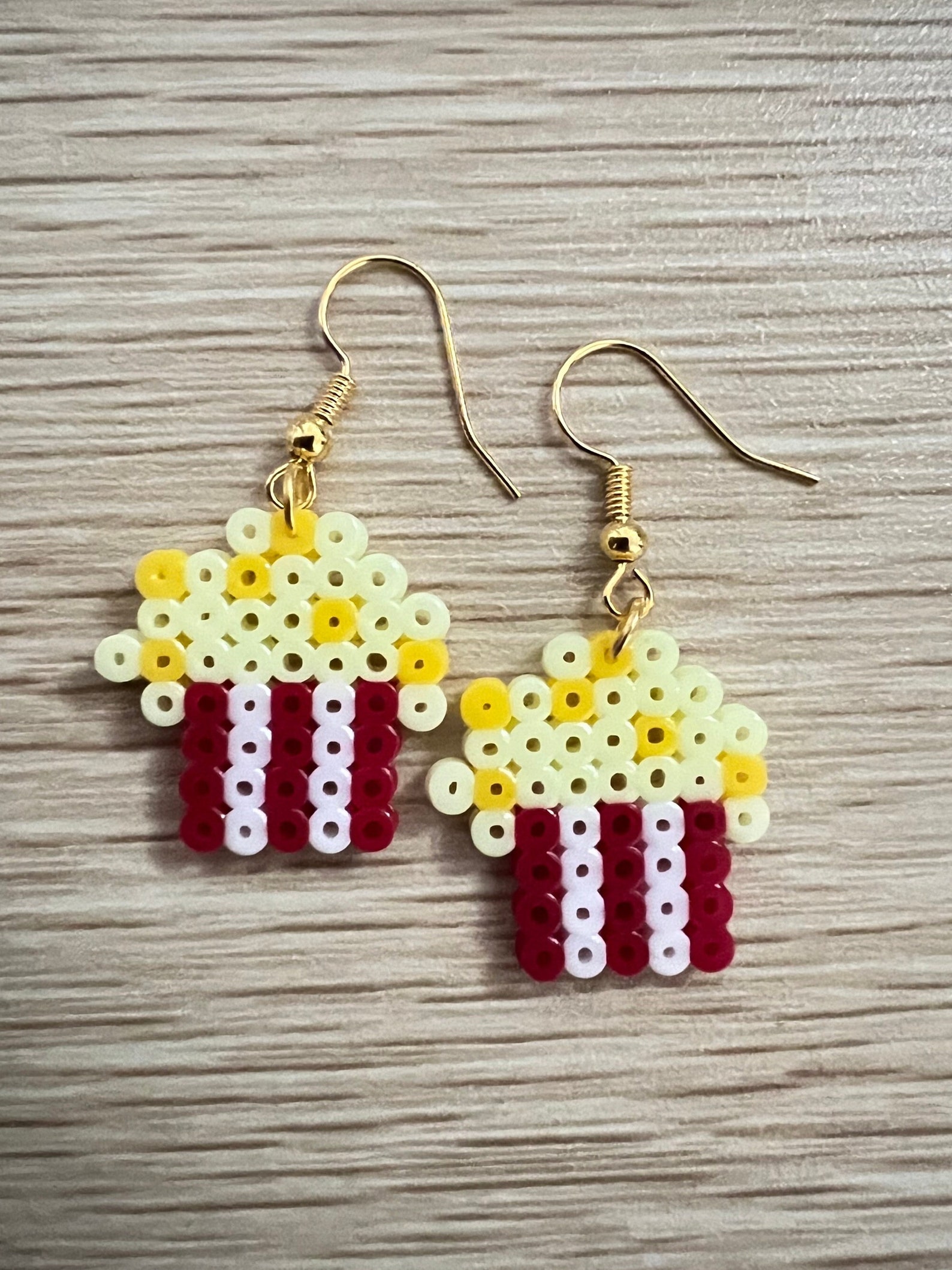 Popcorn Fuse Beads Earrings | Beads Earrings | Popcorn Earrings | Fuse ...