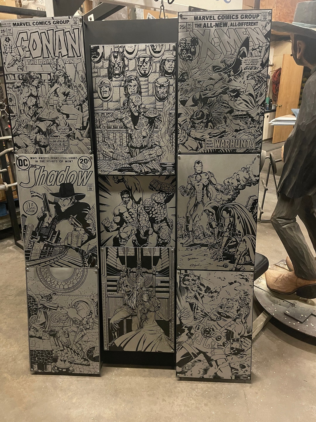 Engraved Aluminum Comic Book Art Cover Display - Etsy