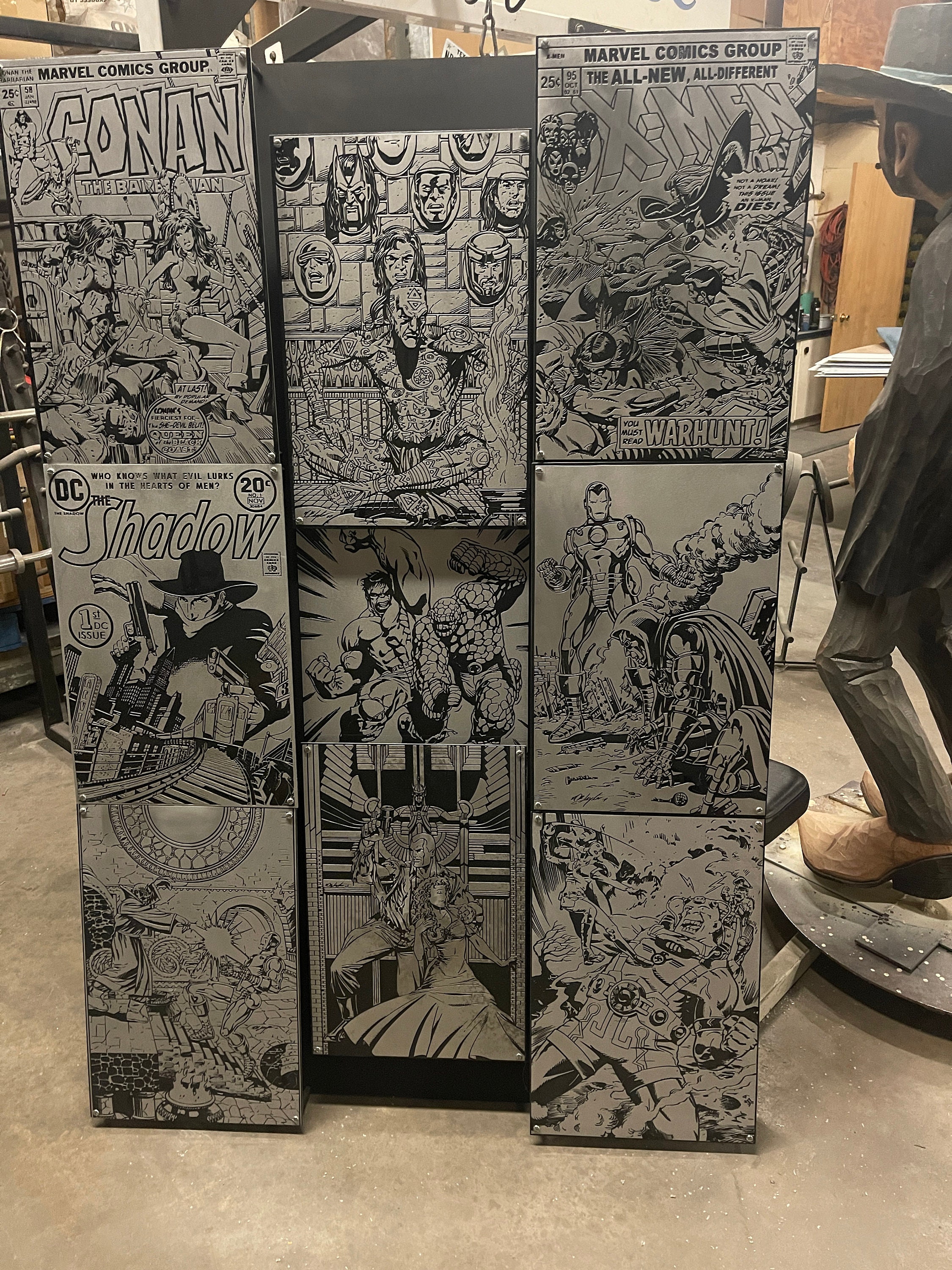 Engraved Aluminum Comic Book Art Cover Display - Etsy