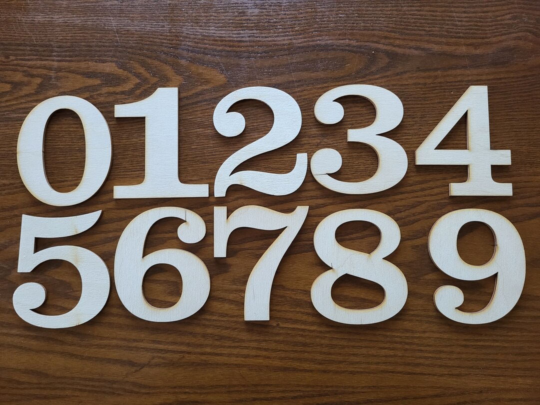 95mm Tall Numbers Ideal for Pyrography, Colouring and DIY - Etsy
