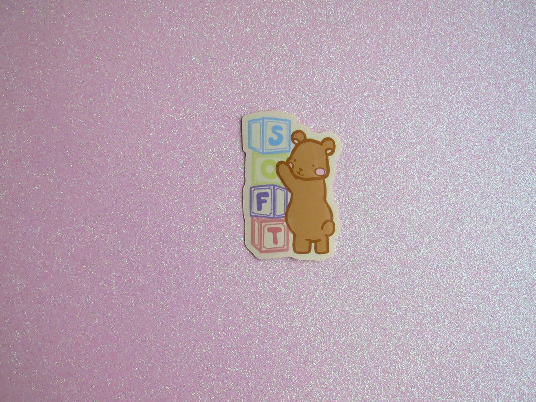 Vinyl "soft" Bear Stacking Blocks Sticker - Etsy