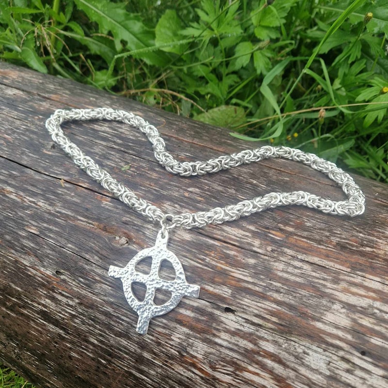 Solar Cross Pendant - Etsy