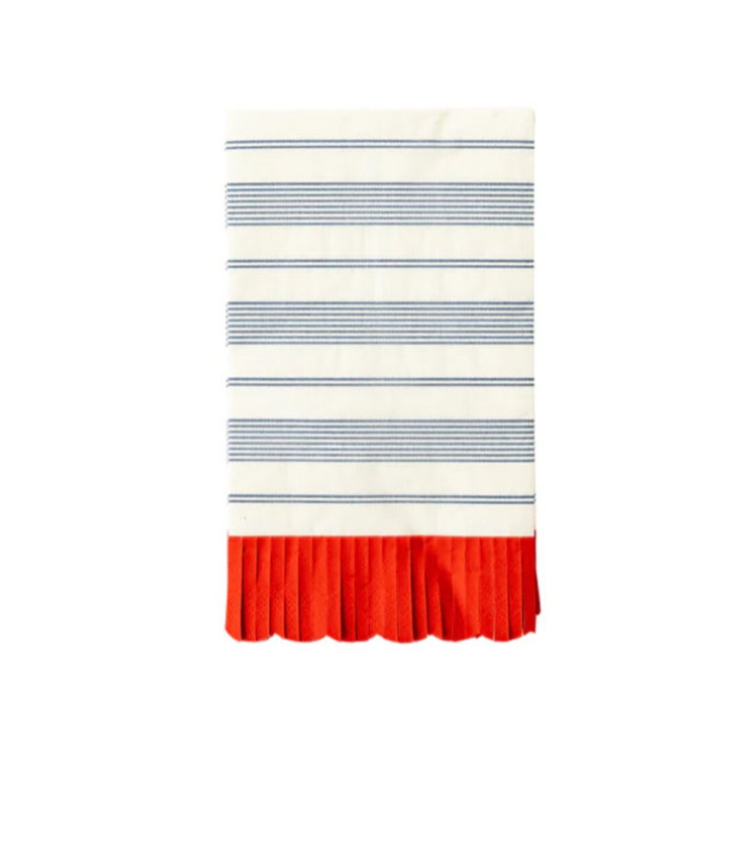 Striped Scalloped Paper Napkins | July Fourth Napkins | Summer Table ...
