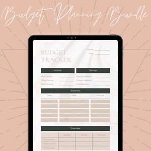 Budget Planning Bundle, iPad Planner, Digital Planner, Desktop Planner ...