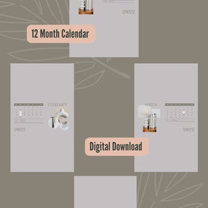 2022 Digital Calendar Bundle iPhone Calendar Digital - Etsy