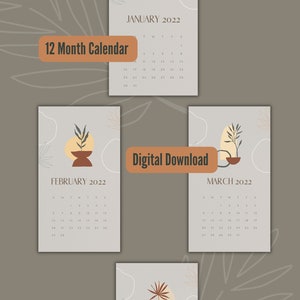 2022 Digital Calendar Bundle , iPad Calendar, Digital Calendar, Desktop ...