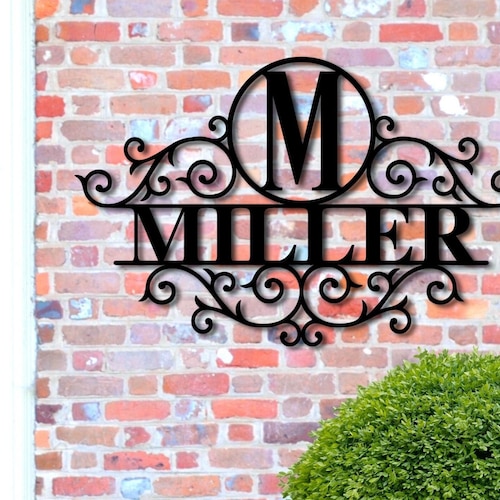 Custom Metal Name Sign Personalized Metal Sign Outdoor | Etsy