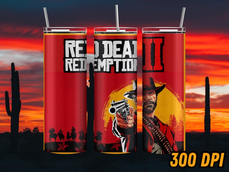 Red Dead Redemption 2 Tumbler Wrap - Etsy