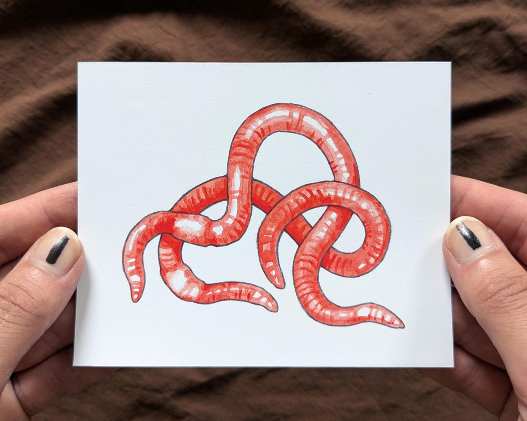Worm Knot // Giclée Art Print - Etsy