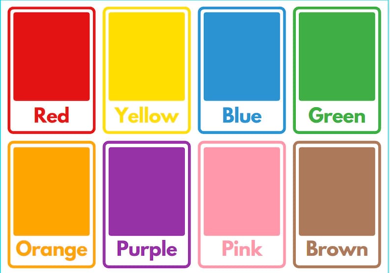 Toddler Pintables - Numbers, Shapes, Colors, and Seasons - Etsy