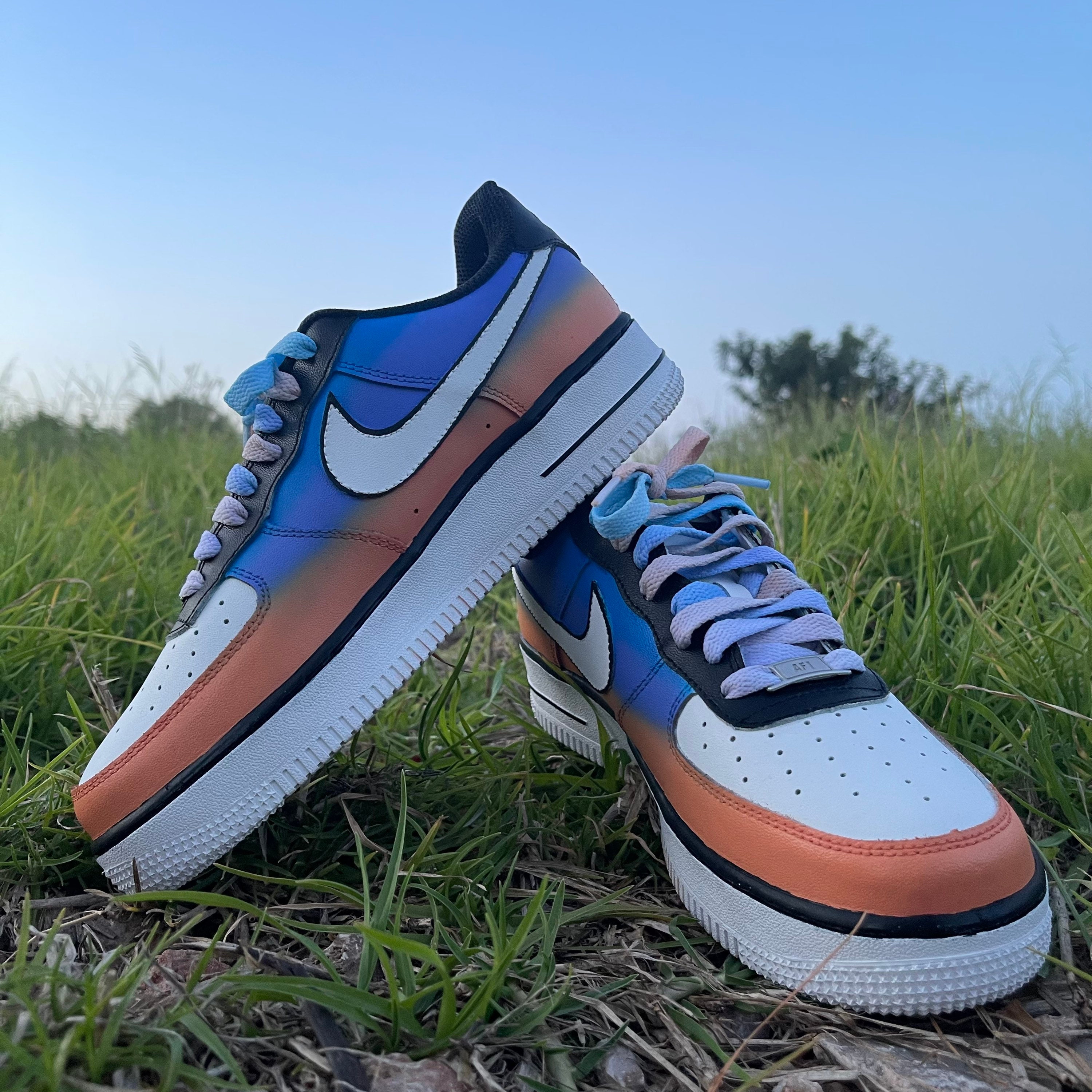 Nike Air Force 1 Gradient Custom - Etsy