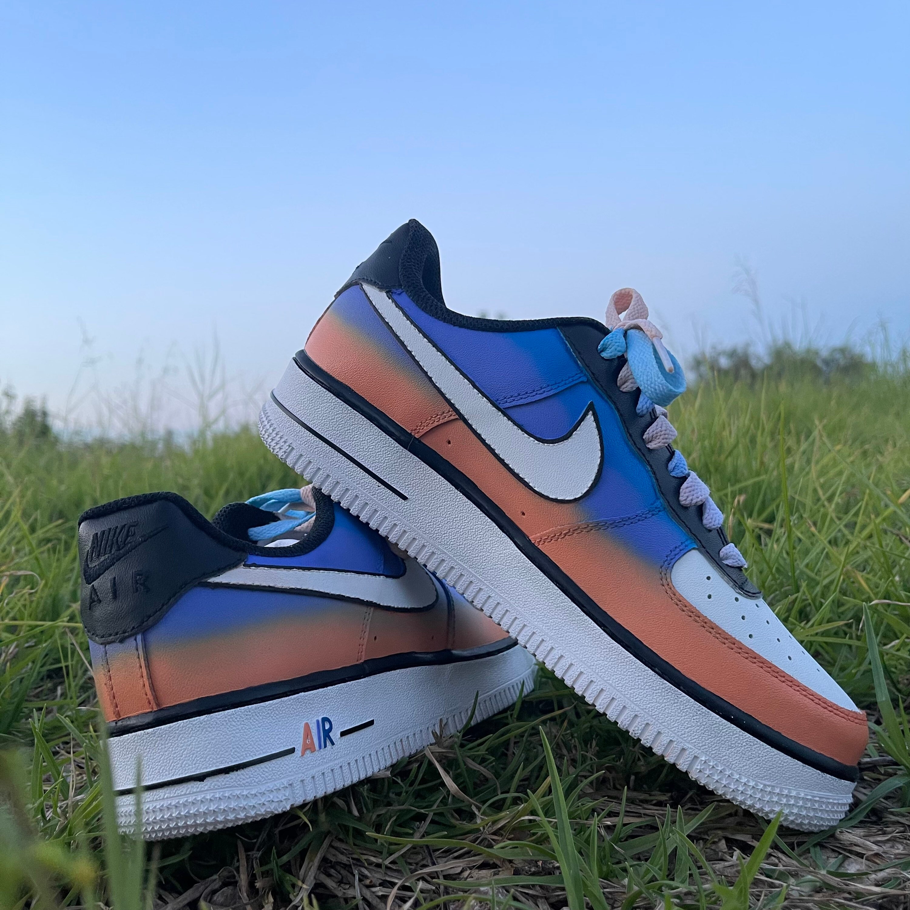 Nike Air Force 1 Gradient Custom - Etsy