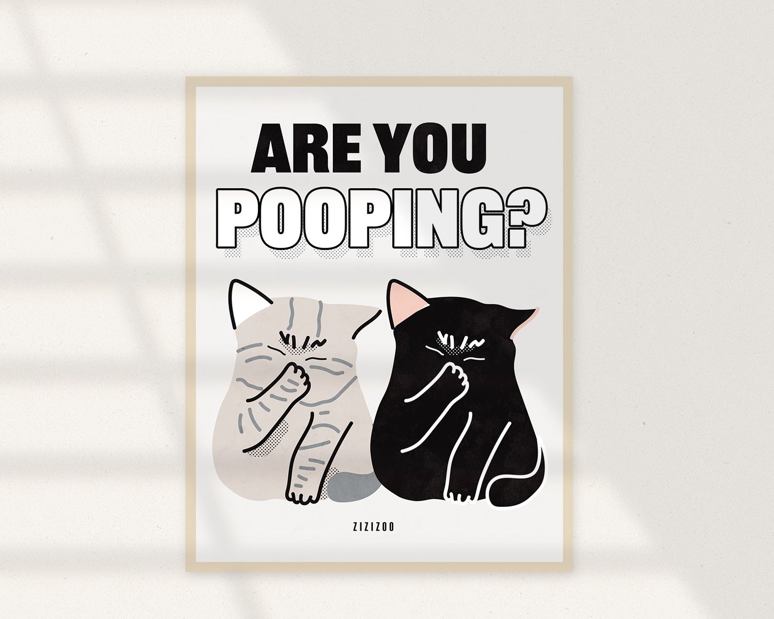 Are You Pooping / Bathroom Poster / Funny Poster / Home Decor / Cafe ...