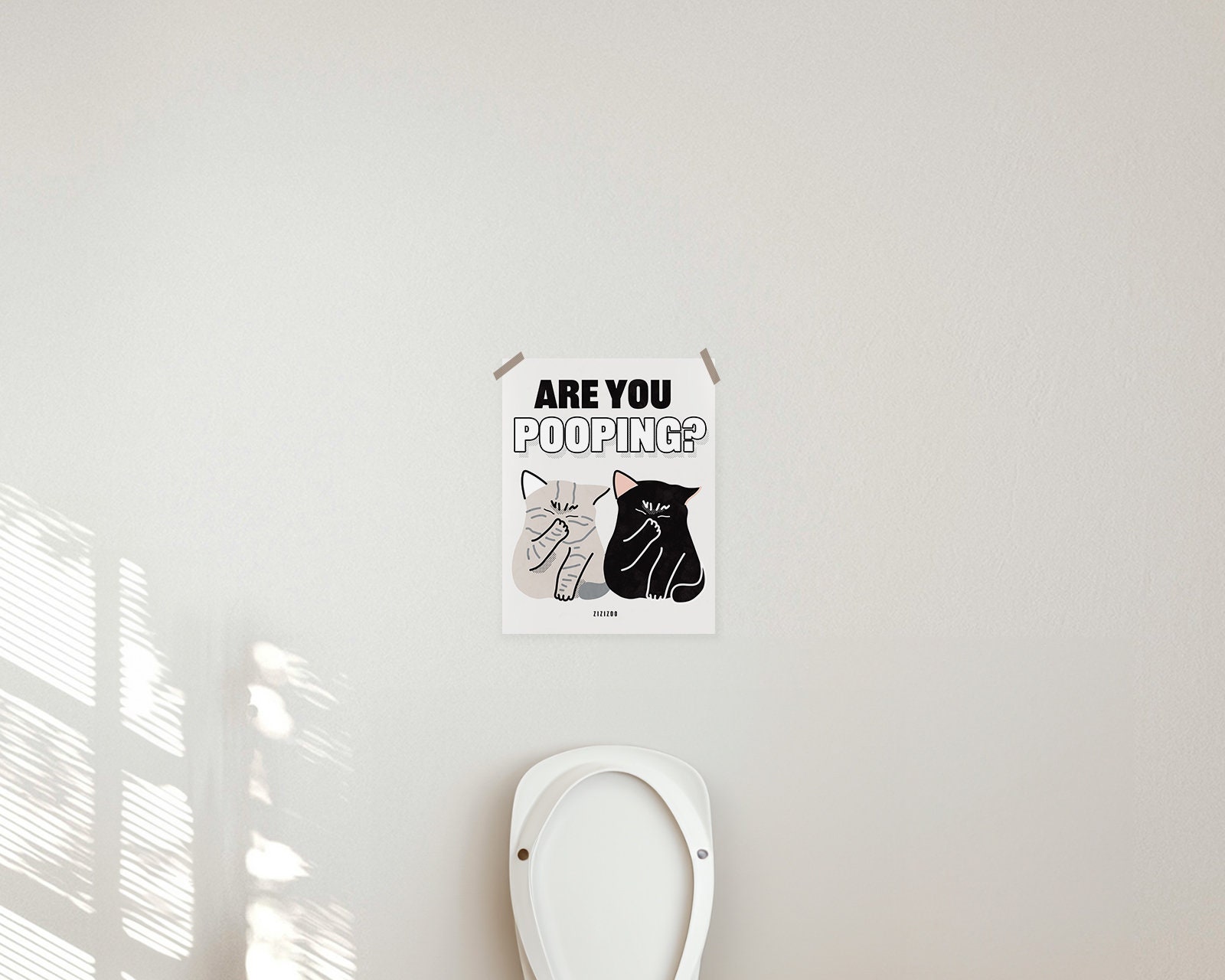 Are You Pooping / Bathroom Poster / Funny Poster / Home Decor / Cafe ...