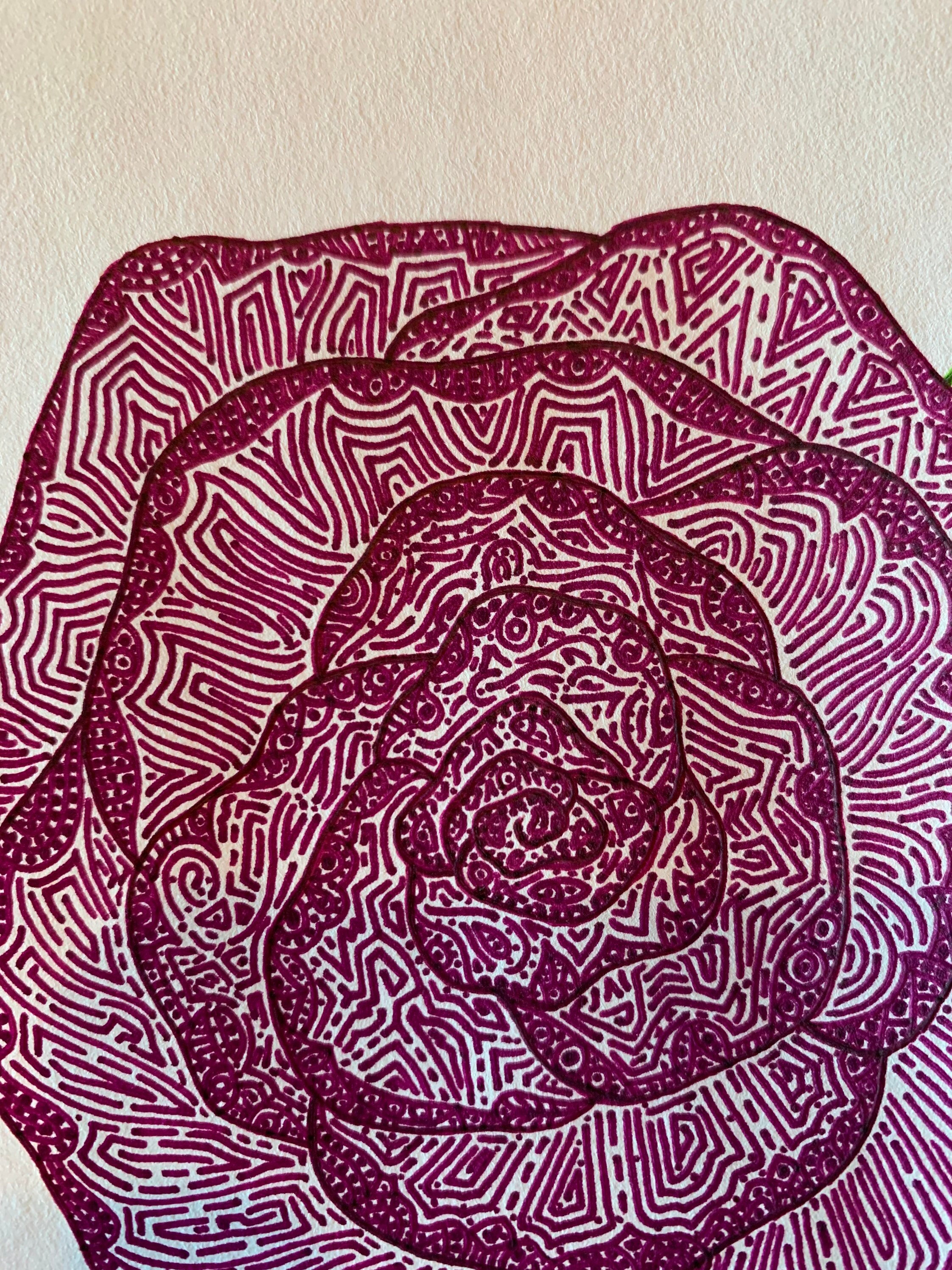 Zentangle Rose - Etsy