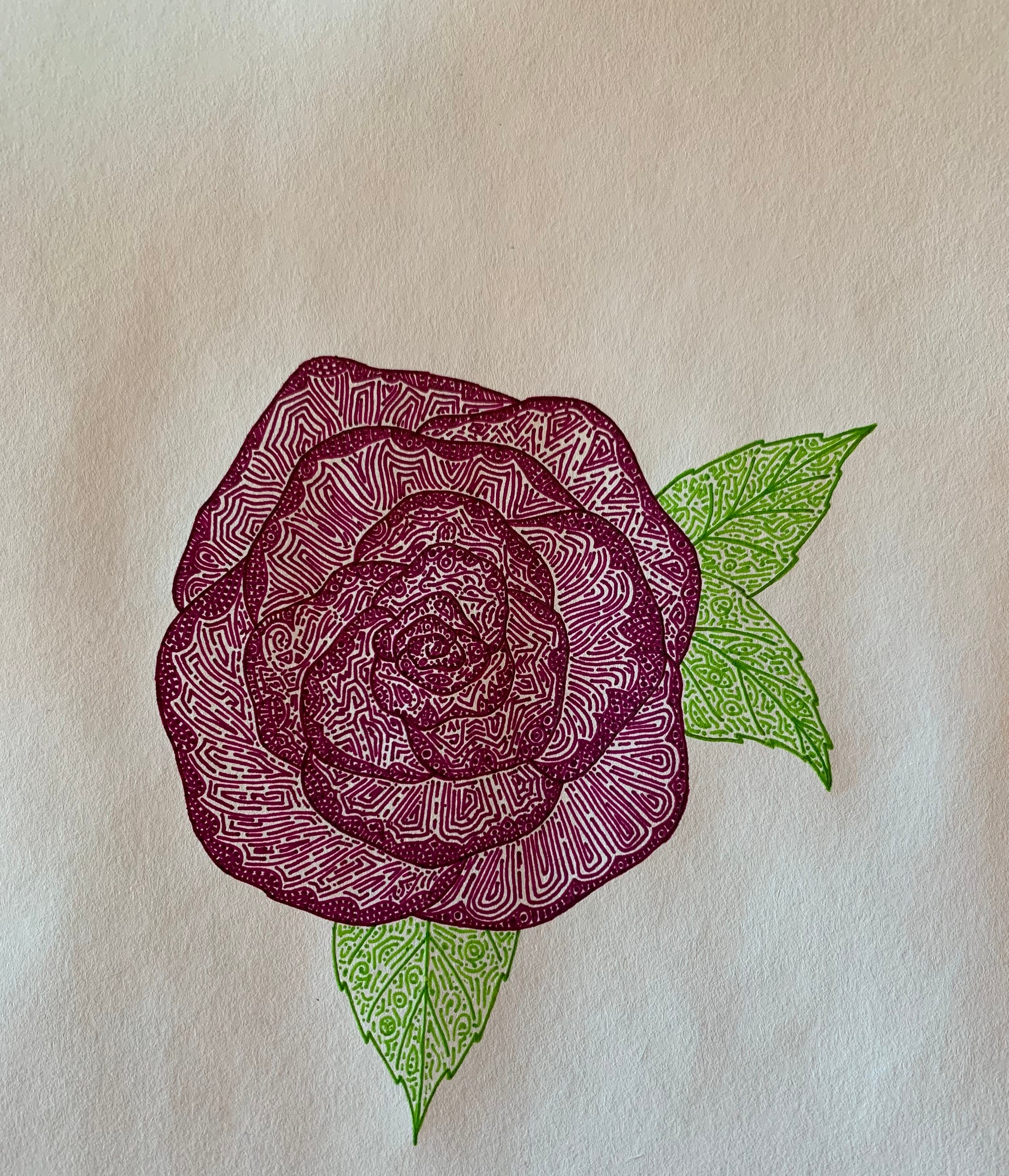 Zentangle Rose