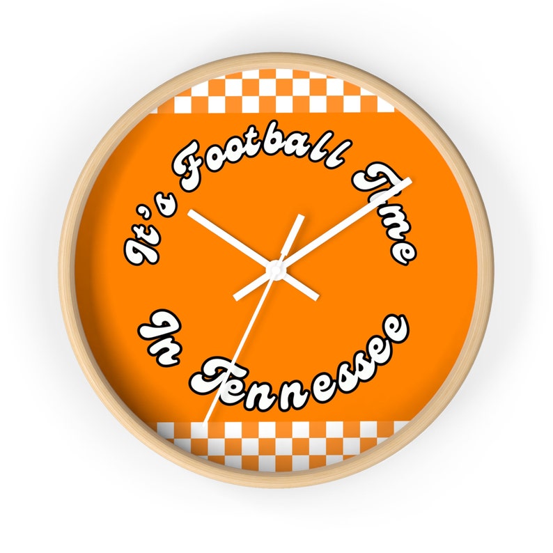 Tennessee Football Clock Tennessee Decor Wall Clock 10 - Etsy