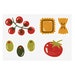 Italian Foods Sticker Sheets - Etsy