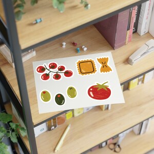 Italian Foods Sticker Sheets - Etsy