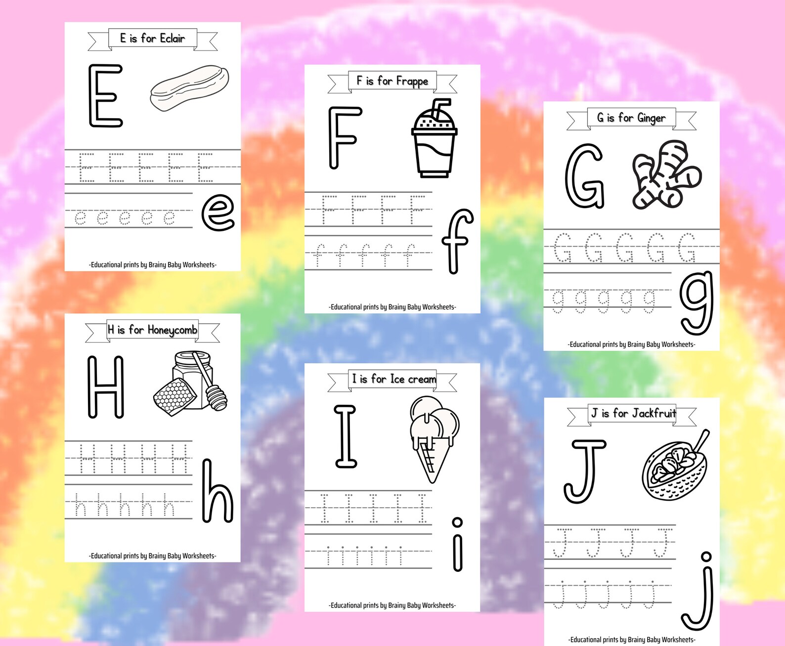 Alphabet Practice Worksheets, Trace and Color, Preschool Worksheets ...