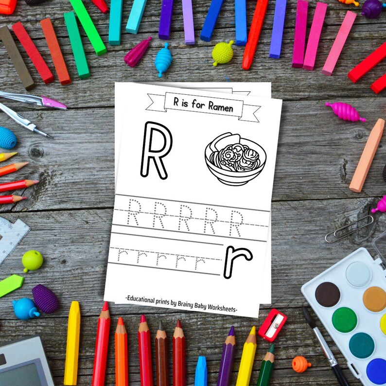 Alphabet Practice Worksheets, Trace and Color, Preschool Worksheets ...