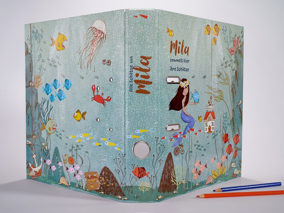 Kindergarten Folder mila. Portfolio. Personalized. - Etsy UK